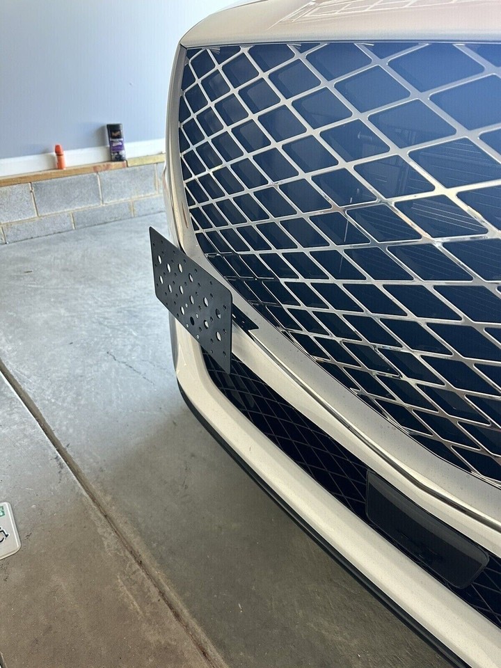 2021-2025 Genesis GV80 Front Bumper Tow Hook License Plate Tag Mount ...