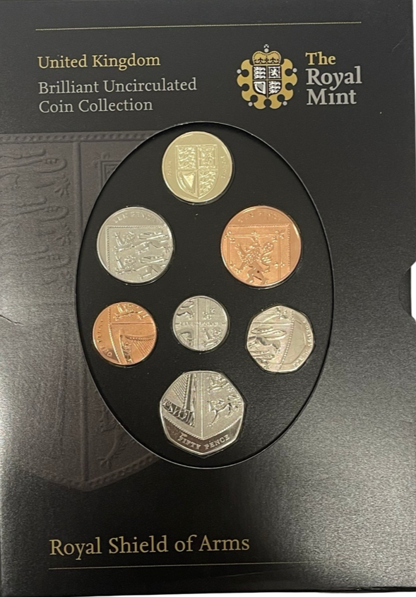 2008 THE ROYAL MINT BRILLIANT UNCIRCULATED ROYAL SHIELD OF ARMS COIN ...
