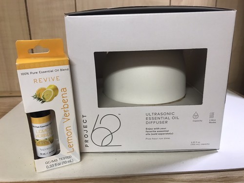 NEW IN BOX! Project 62 Essential Oil Diffuser Small Woodgrain & Lemon ...