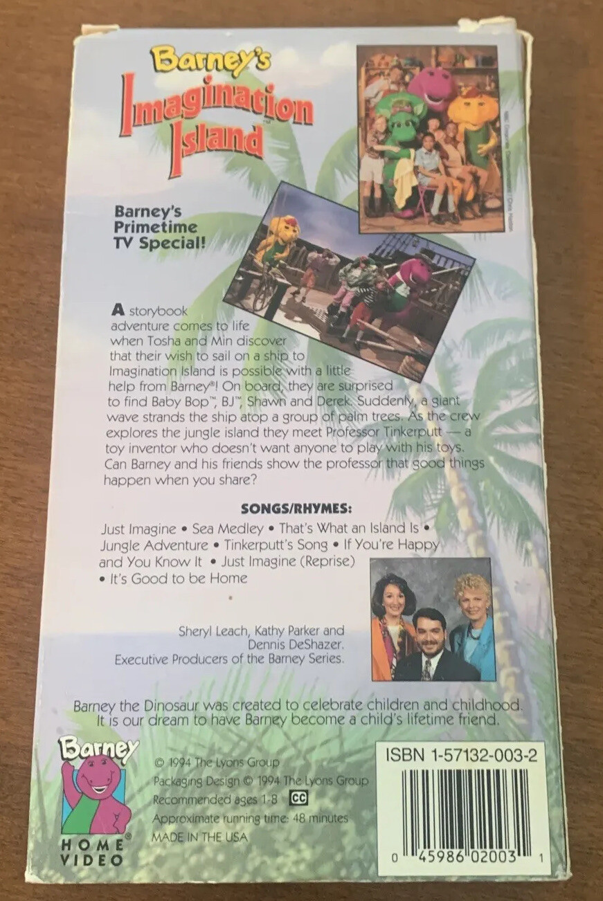 Barney - Barneys Imagination Island (VHS, 1994) 45986020031| eBay
