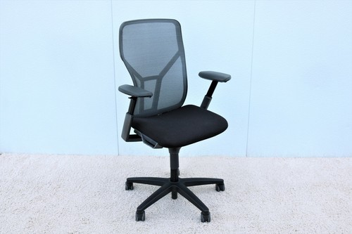 Allsteel Acuity Ergonomic Adjustable Black Office Desk Work Chair in ...