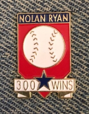 Texas Rangers Pin ~ MLB ~ Baseball ~ Nolan Ryan ~ Nolan Ryan ~ 300 wins ...