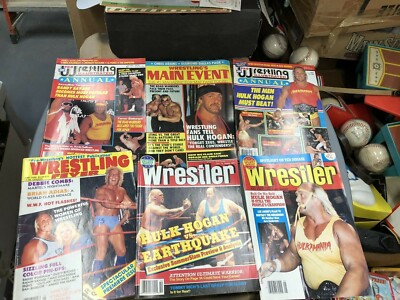 Vintage Wrestling Magazine Lot Featuring Hulk Hogan Covers 6 pcs Nice ...