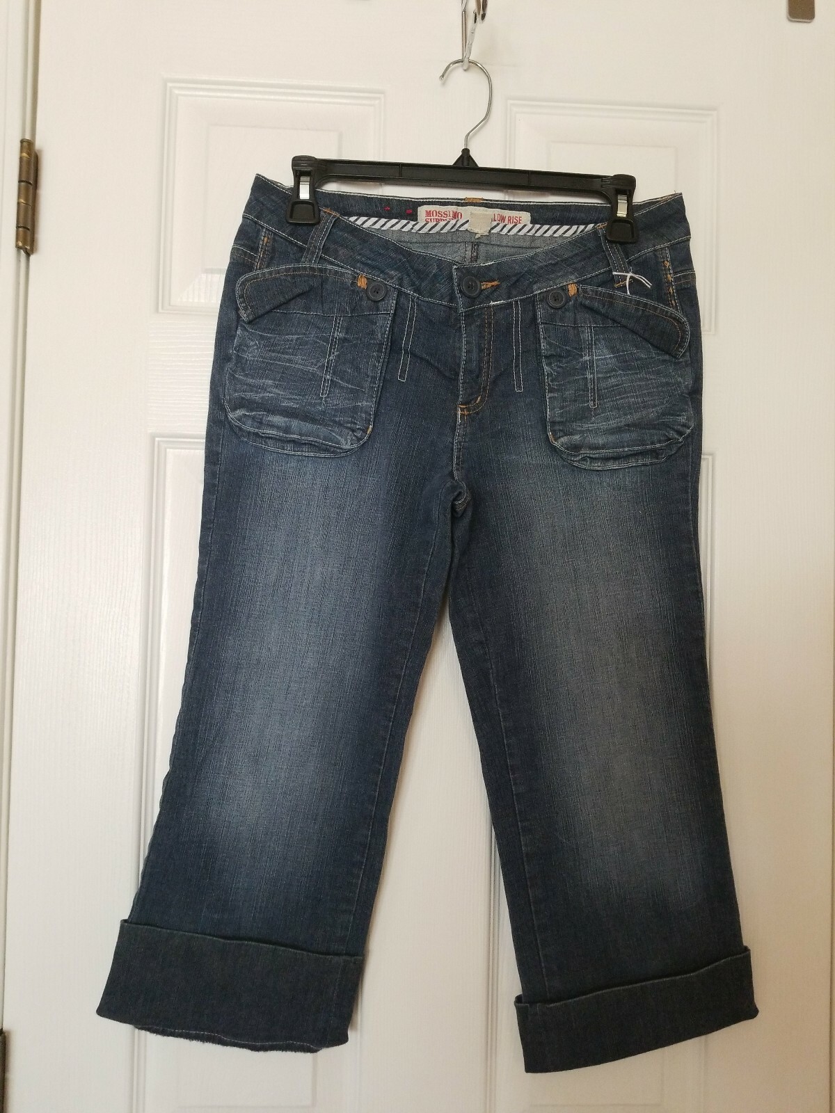 Women's Mossimo Supply Co Size 7 Low Rise Cuffed Knee Length Capri ...