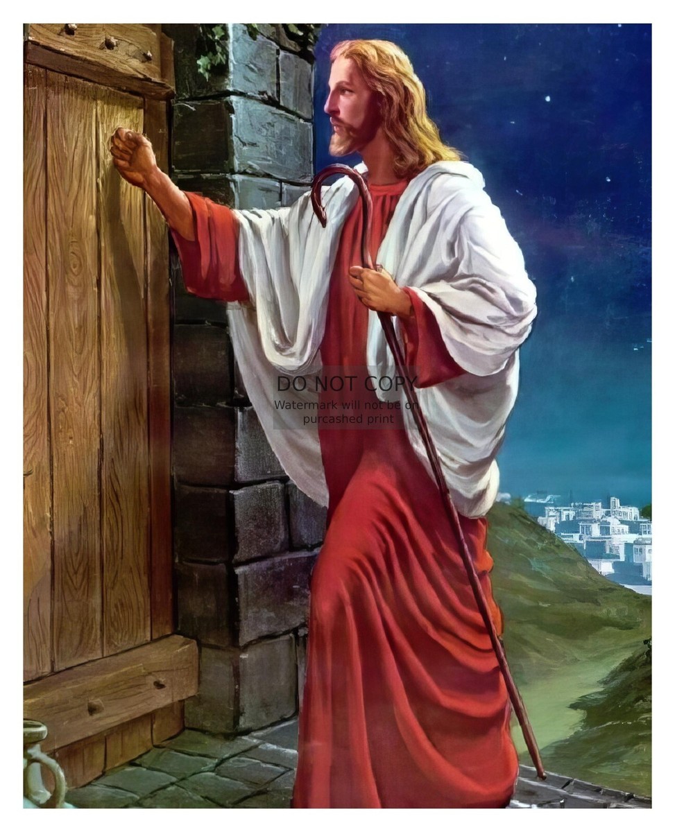 Jesus Christ Knocking At The Door Jesus Christ Son God Knocking Door