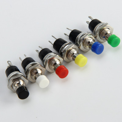 Normally Open/Closed Mini Momentary Push Button Switch SPST PBS-110 3A ...