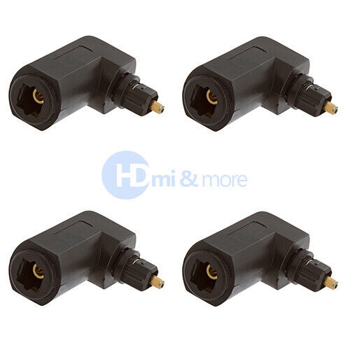 4x Optical Toslink Jack to Optical Plug Digital Audio Adapter Converter ...