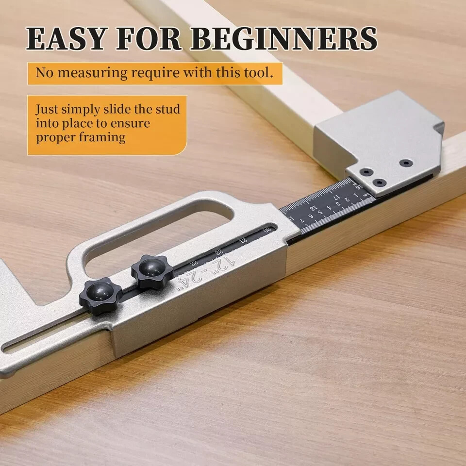13 IN 1 Framing Tools, 12-24 Inches Framing Stud Layout Tool, Stud ...