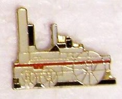 Hat Pin Railroad Locomotive Antique Train Engine white NEW Lapel Pin ...