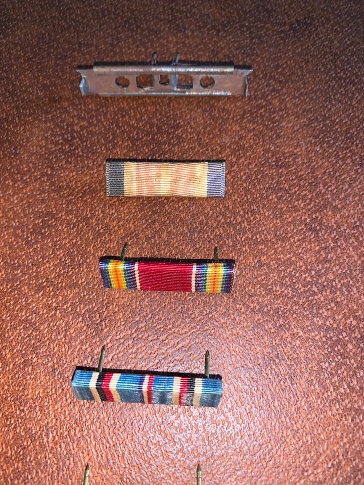 Lot of 6 WWII Campaign Ribbons- US Navy and Marine Corps- Campaigns ...