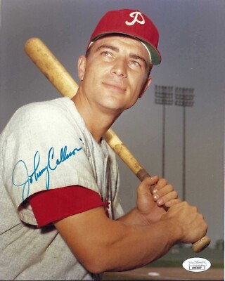 AUTOGRAPHED JOHNNY CALLISON 8x10 Philadelphia Phillies photo w/ JSA COA ...
