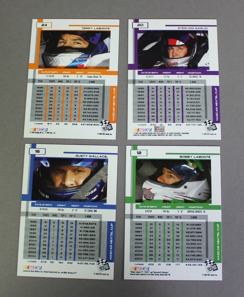 2005 Press Pass Eclipse NASCAR Auto Racing Trading Cards - Your Choice ...