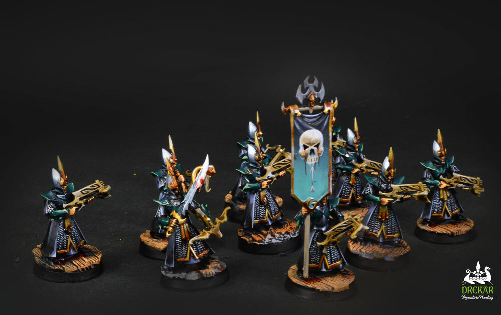 Darkshards Dark elf crossbows Age of Sigmar ** COMMISSION ** painting ...
