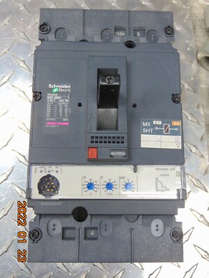 SCHNEIDER NSX 250H 250A 250 AMP CIRCUIT BREAKER MICROLOGIC 2.2 TRIP ...