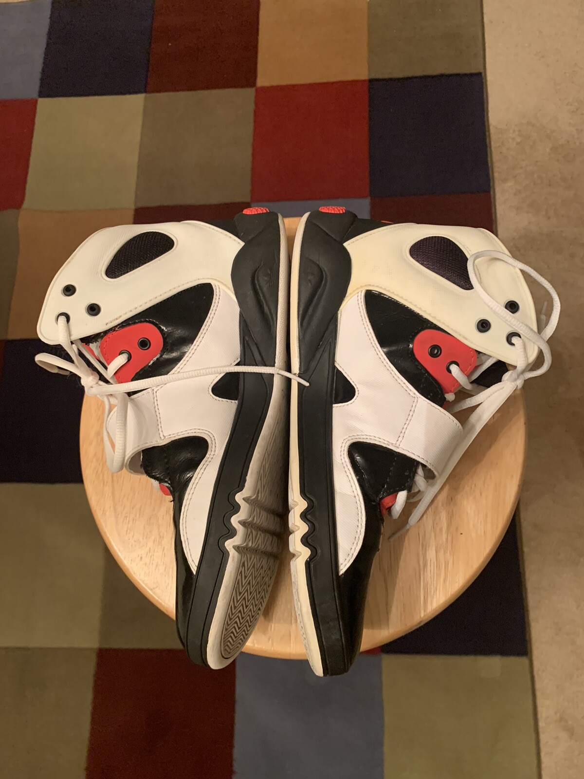 Adidas G48857 Roundhouse Mid Black/White/Red Leather … - Gem