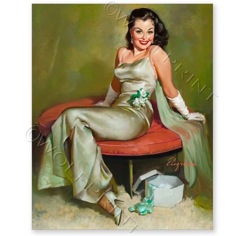 "Captivating" 1950s Elvgren Vintage Style Pin-Up Poster 16x20 | eBay