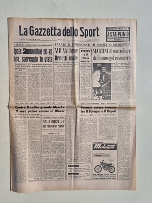 Journal Screen Sport 19 April 1973 Ignis Varese Basket - Milan - Rivera ...