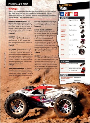 Manic RC Monster Truck Schumacher Print Ad Ephemera Wall Art Decor 36 ...