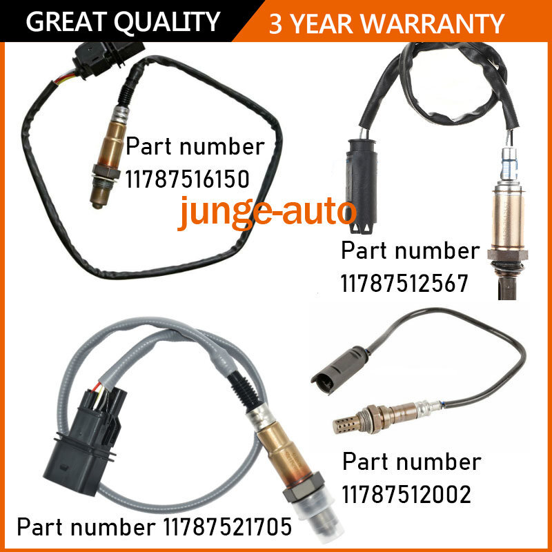 Total 4PCS Oxygen Sensors 11787521705 11787516150 11787512002 ...