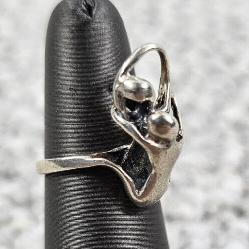 Vintage Kama Sutra Figural .925 Sterling Silver Band … - Gem