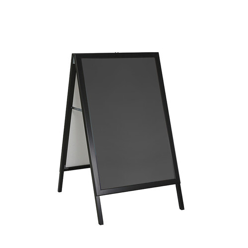 Azar Displays Small Black Slide In A-Frame Double-Sided Indoor/Outdoor ...