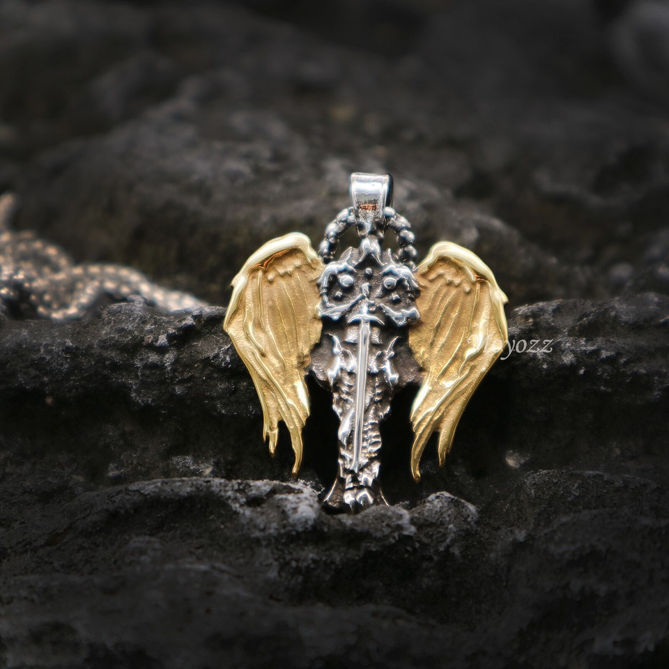 Patron Saint St Michael Archangel Irish Celtic Cross Talisman Pendant ...