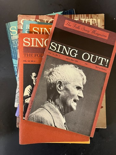 Vtg SING OUT magazine Lot of 12 1964 1965 Vol 14 & 15 (one issue is a ...