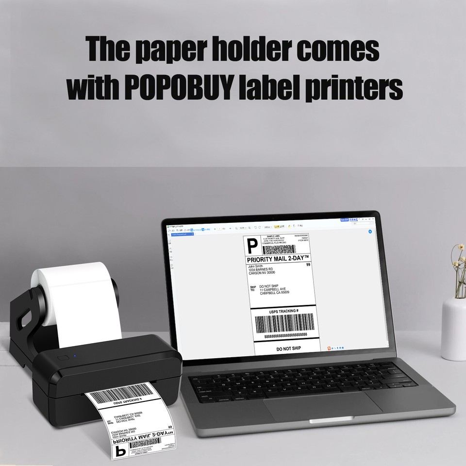 Shipping Labels 4"x6" for Zebra T402,TLP2844,TLP3842,TLP3844Z,ZD421 ...