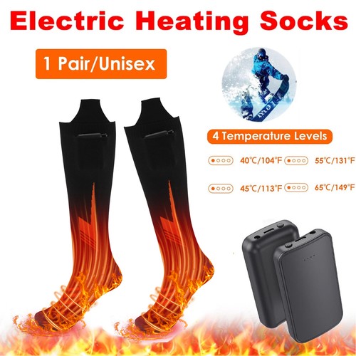Electric Socks,Electric Heated Sock 5000mAh Battery Men Women Winter ...