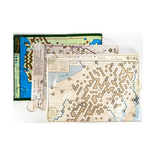 Rostherne Board Game Railway Rivals Collection #1 - 3 Maps w/Rules! VG+ ...