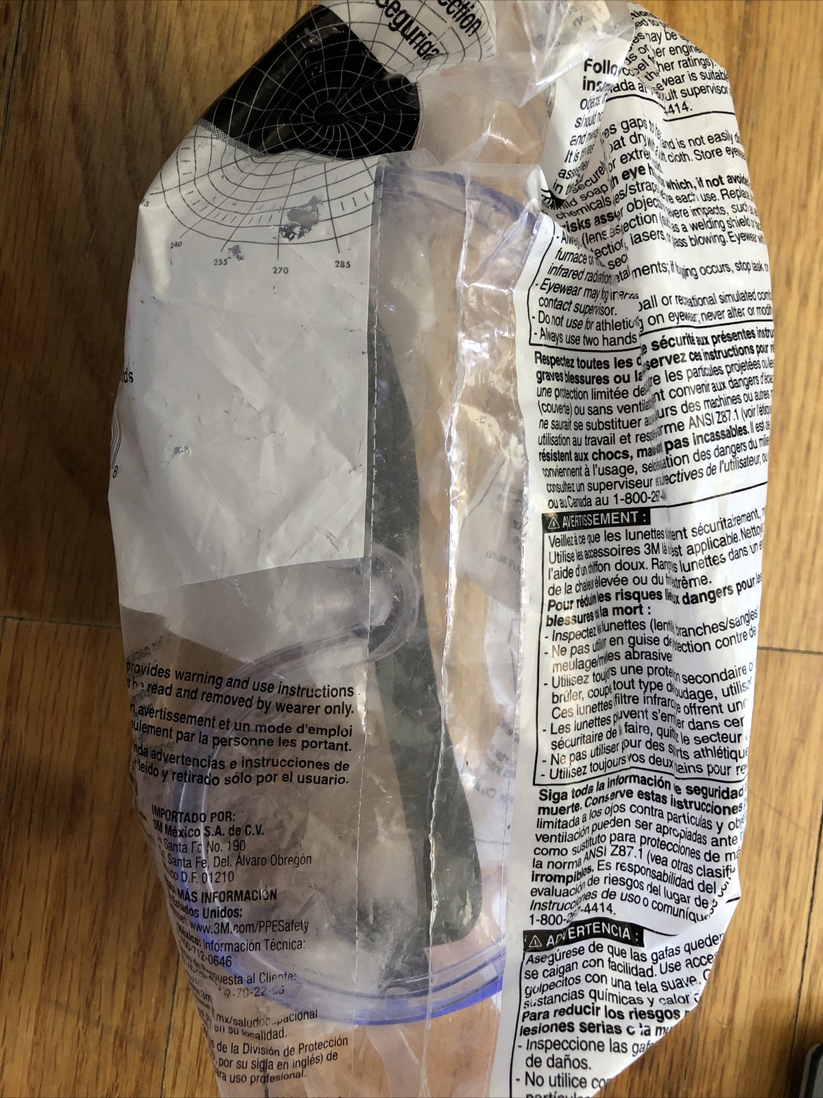 NEW 3M 334 Chemical Splash Impact Safety Goggles Glass Clear Lens Eye ...