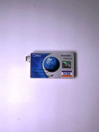 RARE Collectible Lighter World Bank Platinum VESA Credit Card Lighter 2 ...