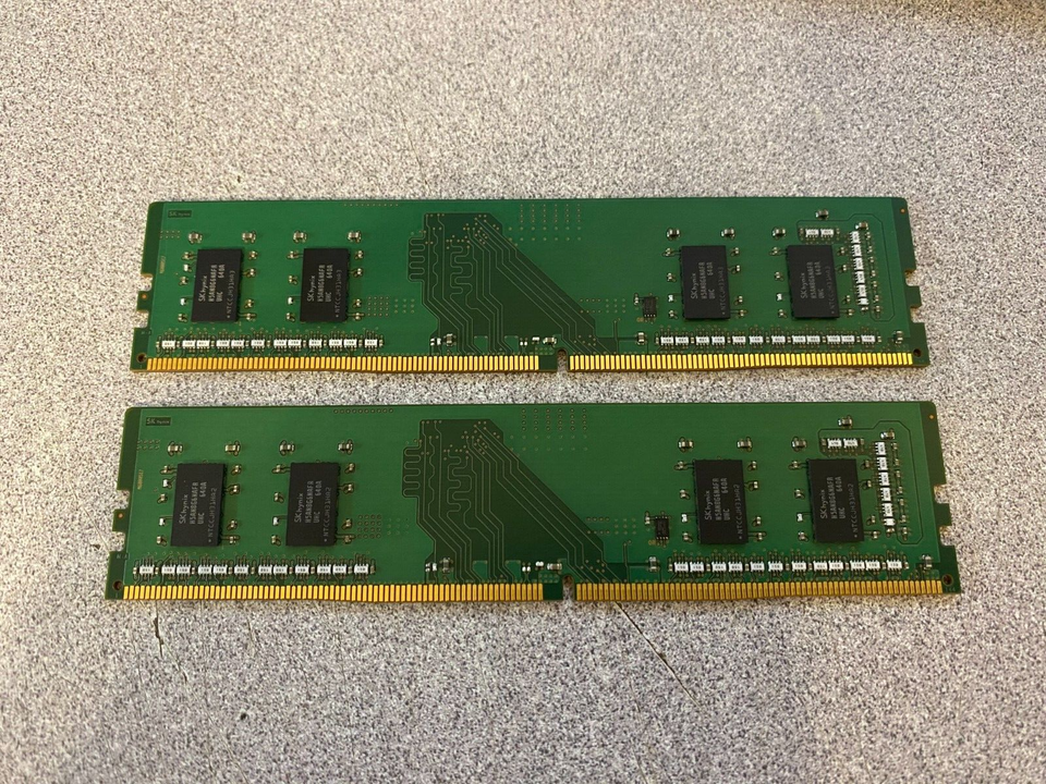 Lot of 8 GB (4 GB x 2 sticks) SK hynix DDR4 PC4-2400T Desktop RAM Quick ...
