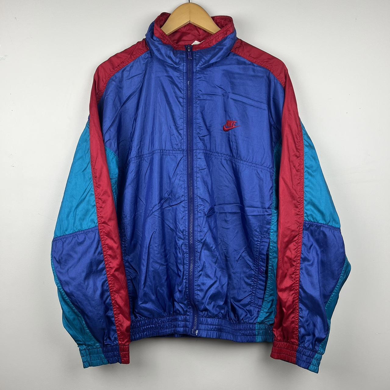 80s Vintage Nike Color Block Windbreaker Jacket - Gem