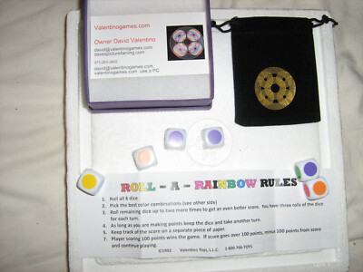 Roll A Rainbow Dice Game,Great Family Game for All Ages ! Every One ...