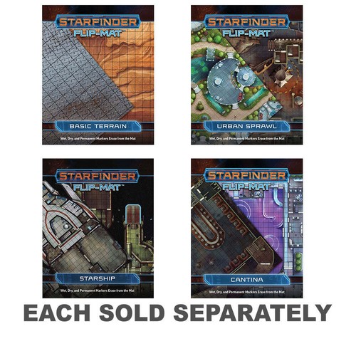 Starfinder Roleplaying Game Flip Mat Board Game for 2 Players Ages 14 ...