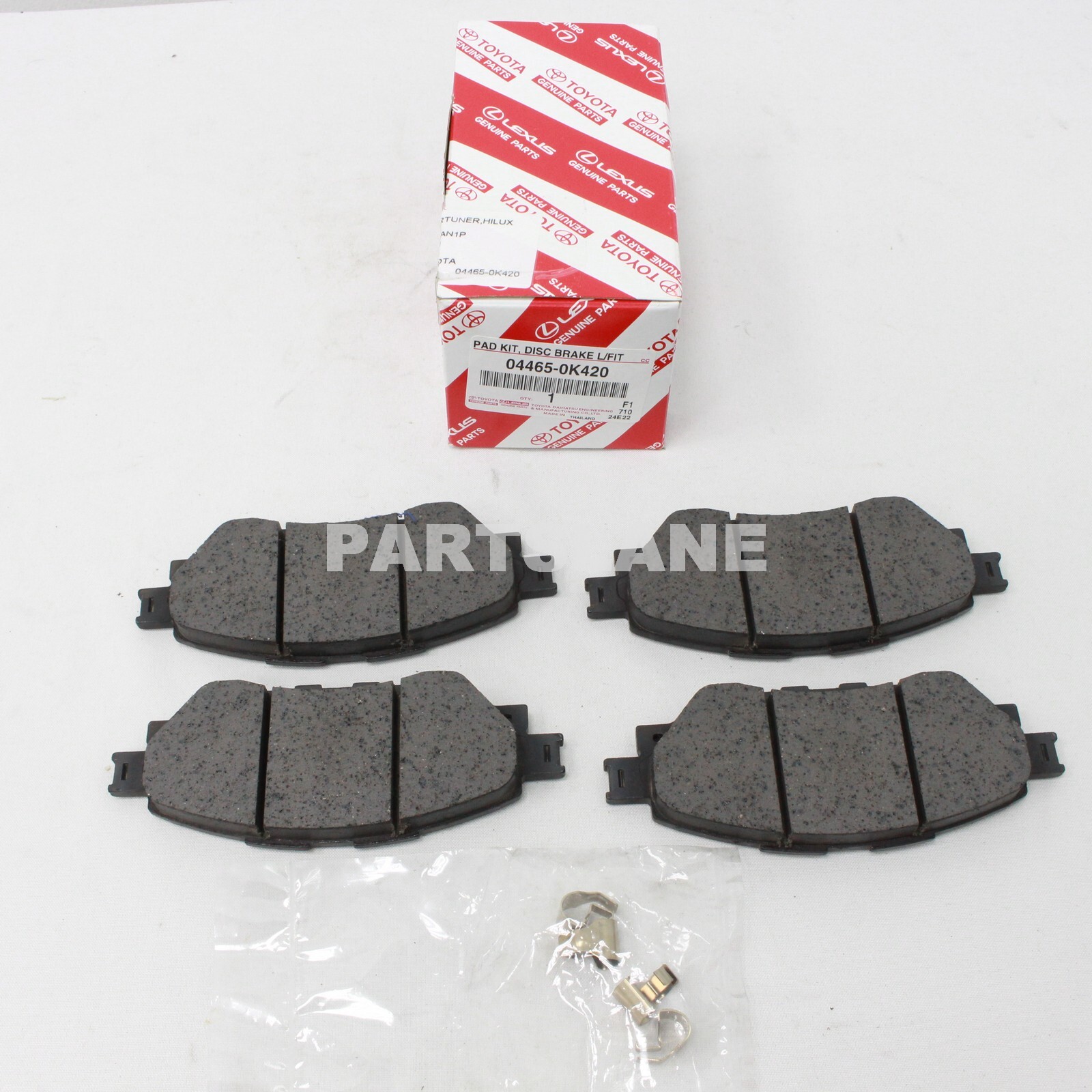044650K420 Genuine Toyota Pad Kit Disc Brake 04465-0k420 for sale ...