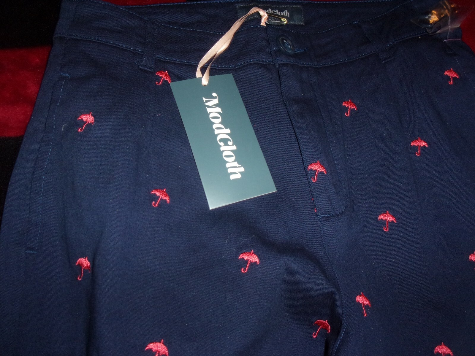 Modcloth Womens Navy Blue Stretch Umbrella Pants Size 6 (C63) | eBay