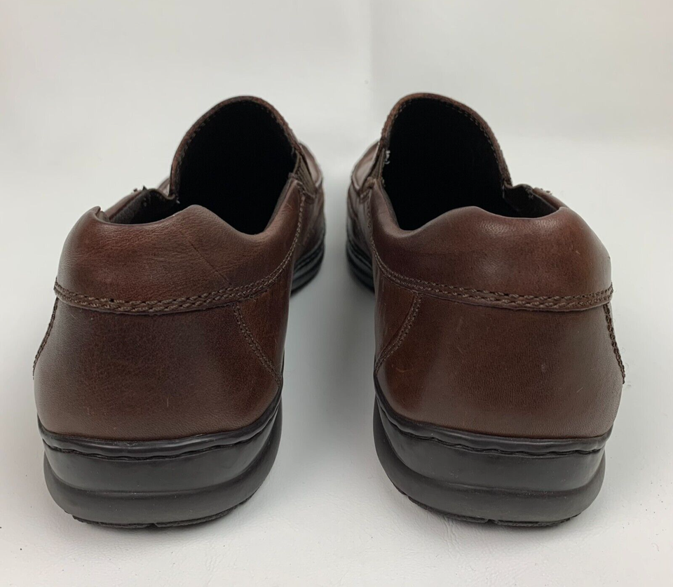 Born Loafers Brown Leather Apron Round Toe Slip On Shoes Size 9.5 | eBay