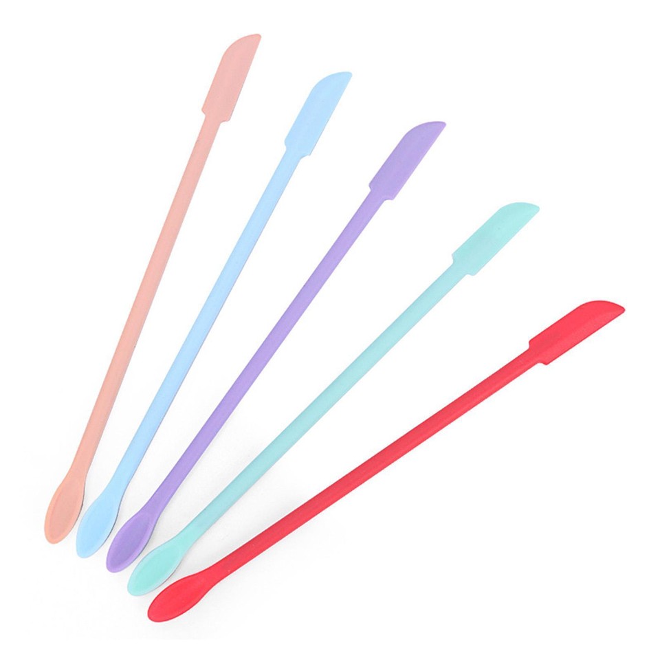 5 Pieces Mini Silicone Spatula Set Thin Jar Scraper for Food Bottles ...