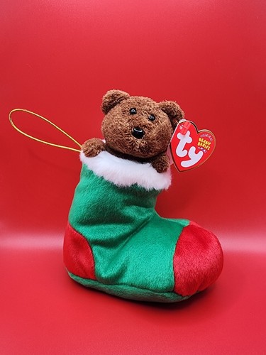 TY Beanie Baby - STOCKINGS the Bear in Stocking | eBay