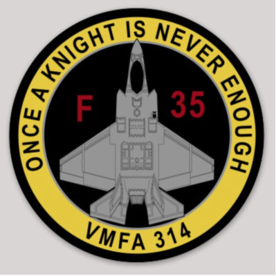 Official VMFA-314 Black Knights F-35 Squadron Sticker | eBay