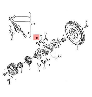 100%Original 1 Satz Anlaufscheiben Lager 3 VW AUDI Amarok Ameo Beetle ...