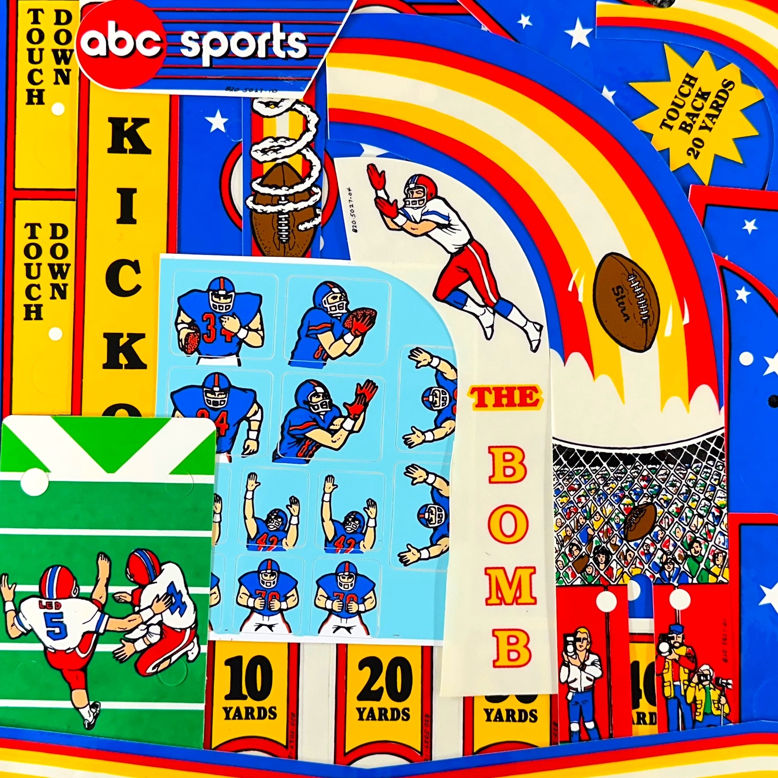 Data East Monday Night Football Pinball Machine Decal Target Set NOS ...