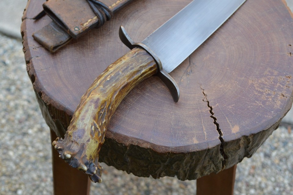 Swamp Fox Knives Custom Made Stag Handle Rifleman Knife, Mountainman ...