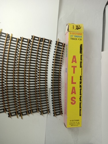 Vintage USA Made Atlas Track #36 6 Sections 22" Radious | eBay