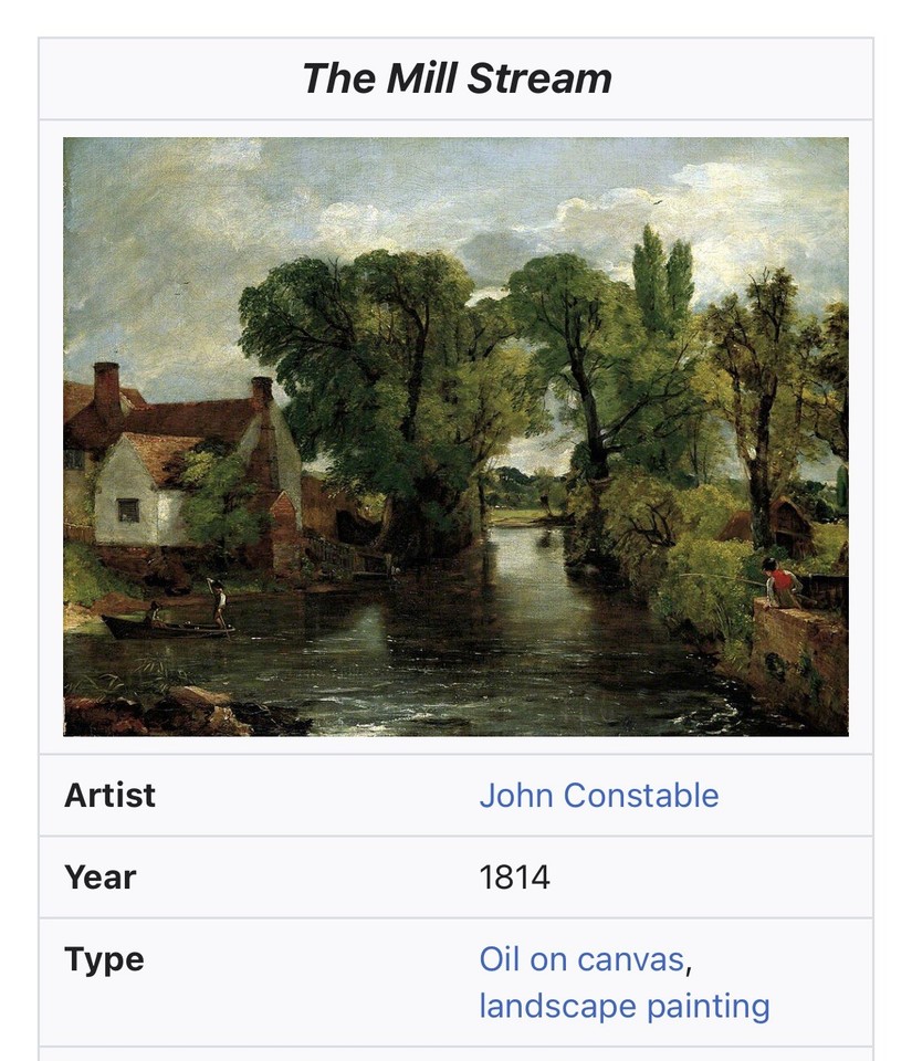 John Constable RA Millstream Study | eBay UK