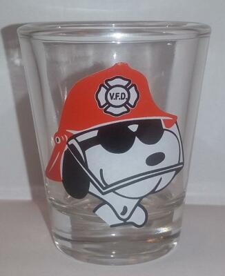 Very Nice Snoopy Fireman 1/2 oz. Shot Glass #1 | eBay