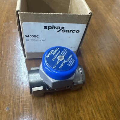 Spirax Sarco , Cool Blue TD52 1/2” Steam Trap 54530C ,, NEW IN BOX | eBay