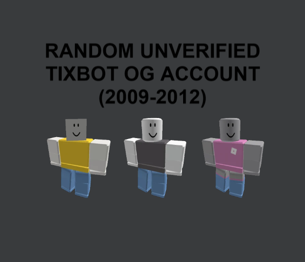 🔥5 RANDOM ROBLOX OG ACCOUNT (TIXBOT), TIER 1🔥*Sent In Messages* | eBay